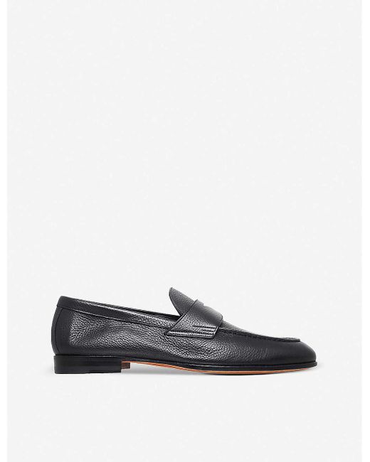 Santoni Carlos Deer Leather Penny Loafer in White for Men | Lyst Santoni Carlos Deer Leather Penny Loafer in White for Men | Lyst