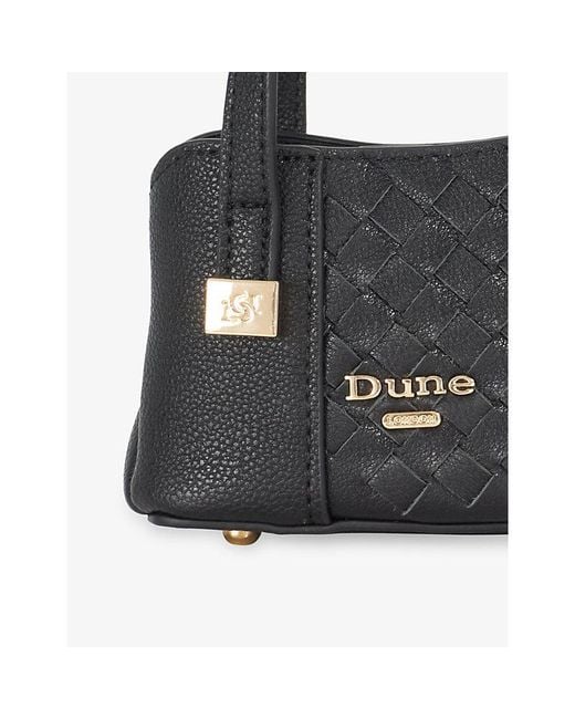 Dune Small Dorry Faux-Leather Bag Charm in Black | Lyst