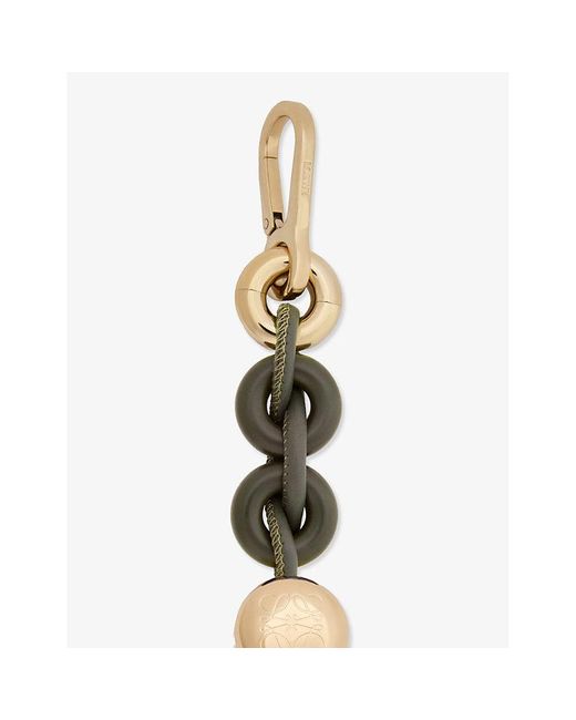 Loewe Donut Leather Chain Strap in Metallic | Lyst