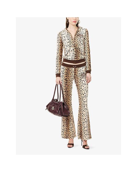 Juicy Couture Crest Heritage Robyn Woven Hoodie in White | Lyst UK