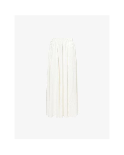 Dissh Ava Modal-Blend Maxi Skirt in White | Lyst