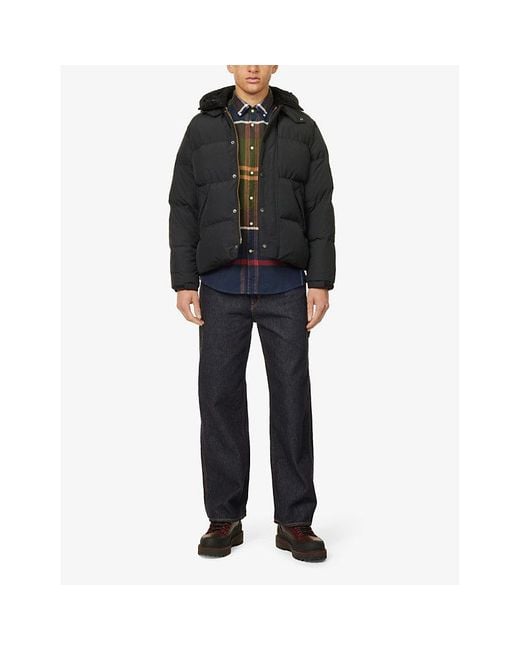 Barbour Transport Hooded Regular-Fit Woven-Down Jacket in Black for Men ...