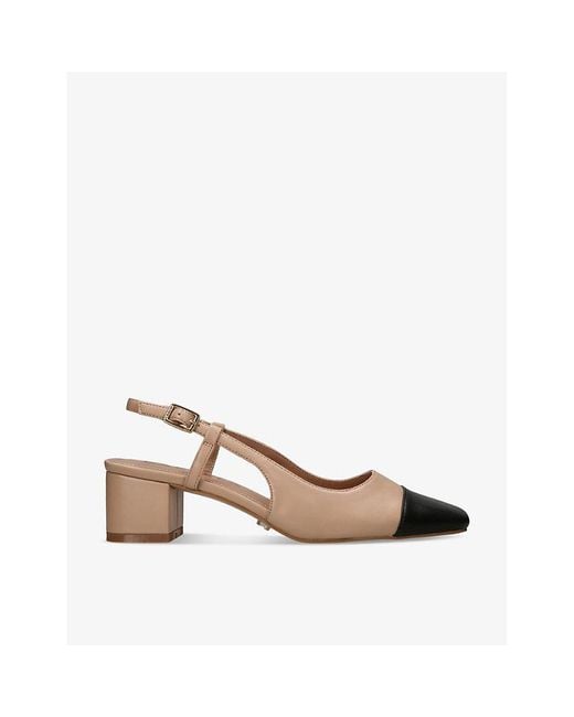 Carvela Kurt Geiger Rene Slingback-strap Faux-leather Heeled Shoes in ...