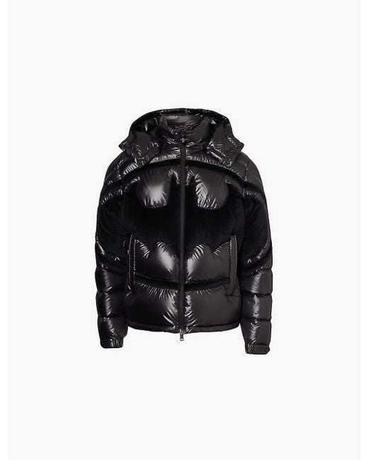 Moncler X Batman Solander Brand-Patch Regular-Fit Shell-Down Jacket in ...
