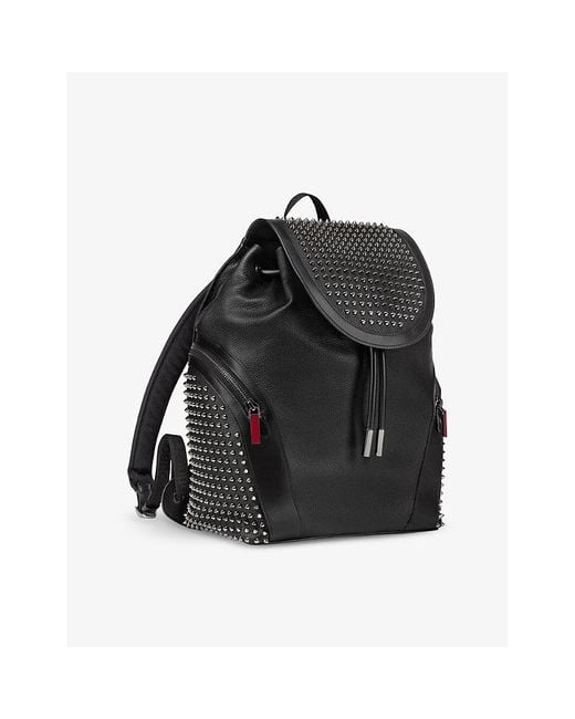 Christian Louboutin Funky Spike-Embellishment Leather Backpack in Black ...