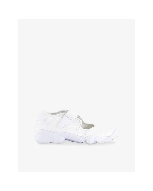 Nike Air Rift Woven Trainers in White | Lyst UK