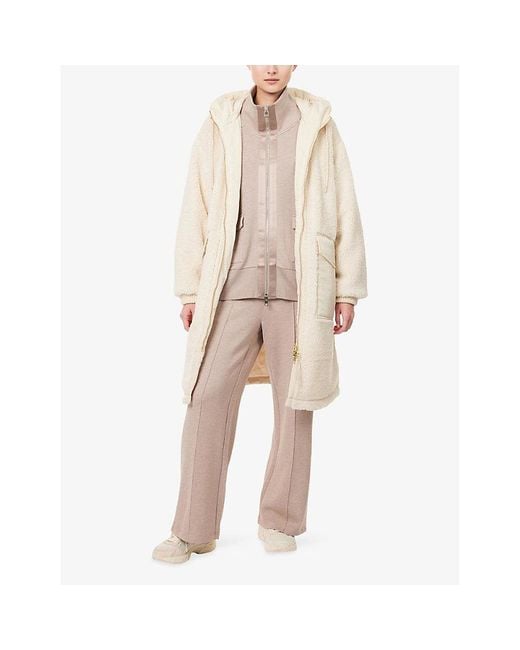 Varley Cyrus Reversible Woven Coat in Natural | Lyst UK