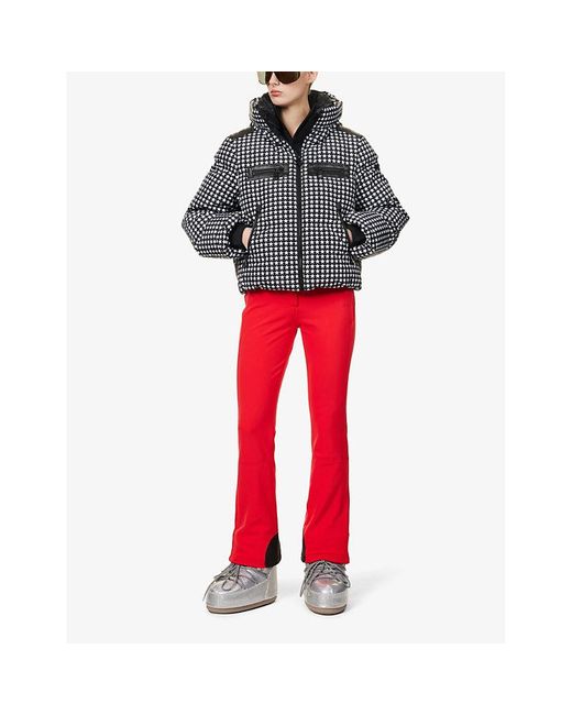 Goldbergh Track Star-print Hooded Recycled-polyester Shell-down Ski ...