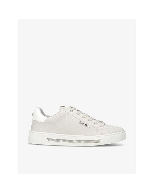 Carvela Kurt Geiger Diamond Logo-Embellished Faux-Leather Low-Top ...