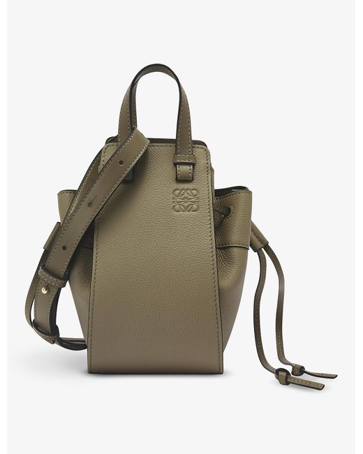 Loewe Hammock Mini Leather Shoulder Bag in Green | Lyst Australia Loewe Hammock Mini Leather Shoulder Bag in Green | Lyst Australia