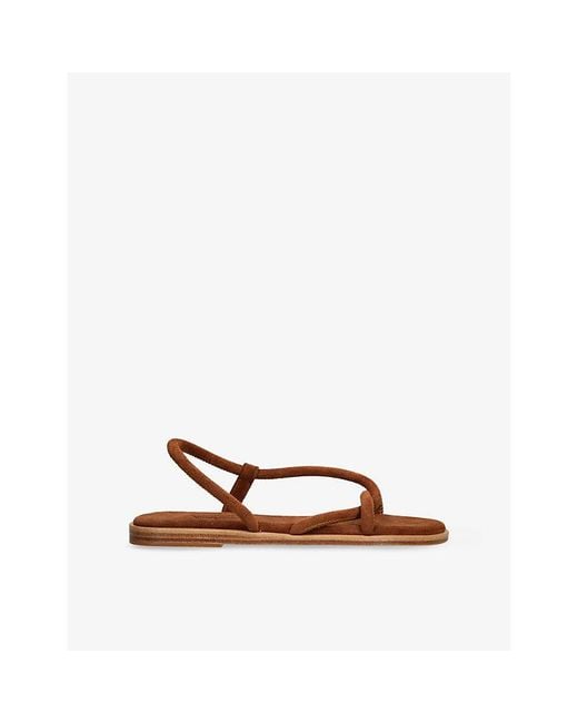 Ancient Greek Sandals Bomba Suede Sandals in Brown | Lyst UK