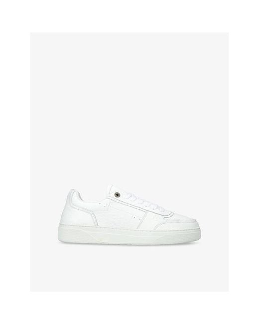 Represent Initial Leather Low-Top Trainers in White for Men | Lyst
