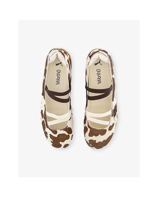 PUMA Speedcat Ballet Pony-Hair Effect Trainers | Lyst UK