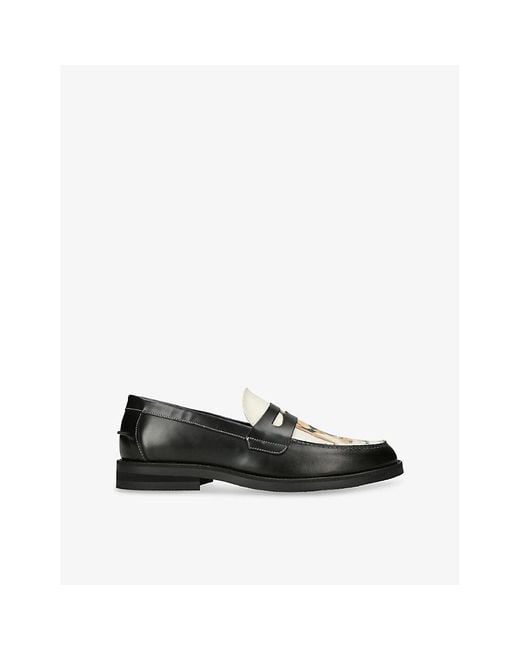 Duke & Dexter Wilde Pin Up Ii Leather Penny Loafers in Black for Men ...