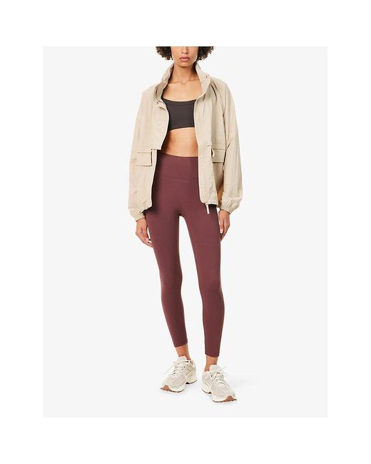 ADANOLA Ultimate Regular-Fit Gym Leggings in Red | Lyst UK