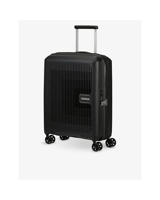 American Tourister Aerostep Expandable Four-wheel Suitcase in Black | Lyst