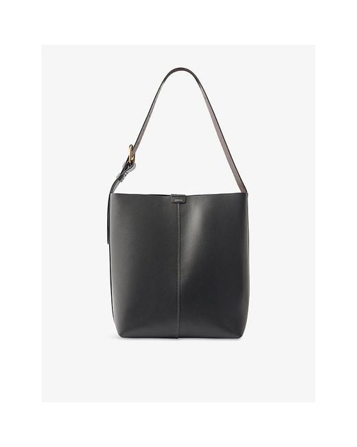 Soeur Saudade Leather Bucket Bag in Black | Lyst UK