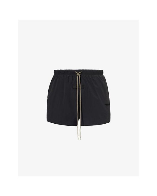 Fear Of God Essentials Brand-patch Woven Shorts in Black for Men | Lyst