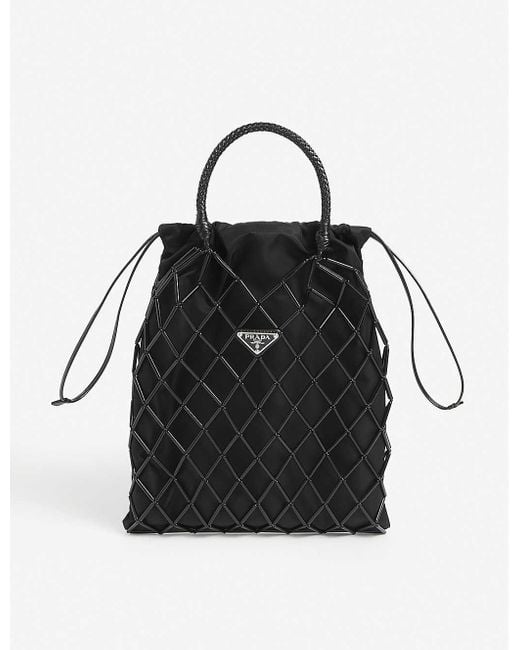 Prada Drawstring Bag Nylon Handbags | semashow.com