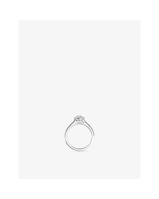 Messika Joy 0.25Ct 18Ct And 0.45Ct Diamond Ring in White | Lyst