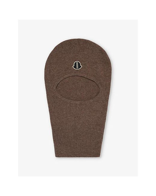 Rick Owens Ski Mask Wool And Cashmere-Blend Balaclava in Brown | Lyst