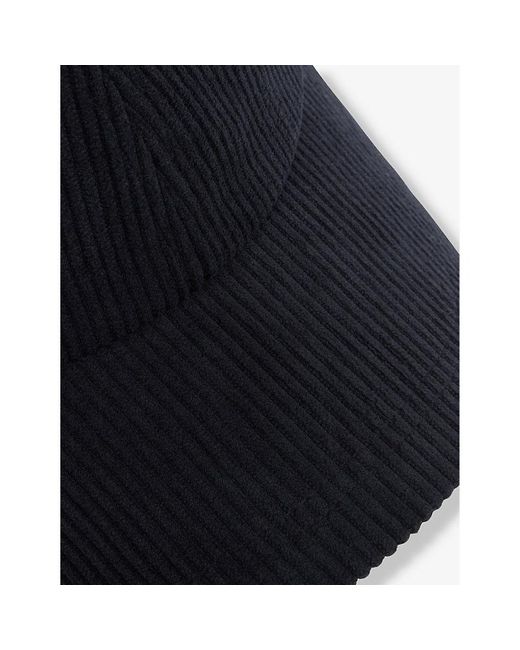 Reiss Dark Benton Corduroy-Texture Woven Cap in Blue for Men | Lyst