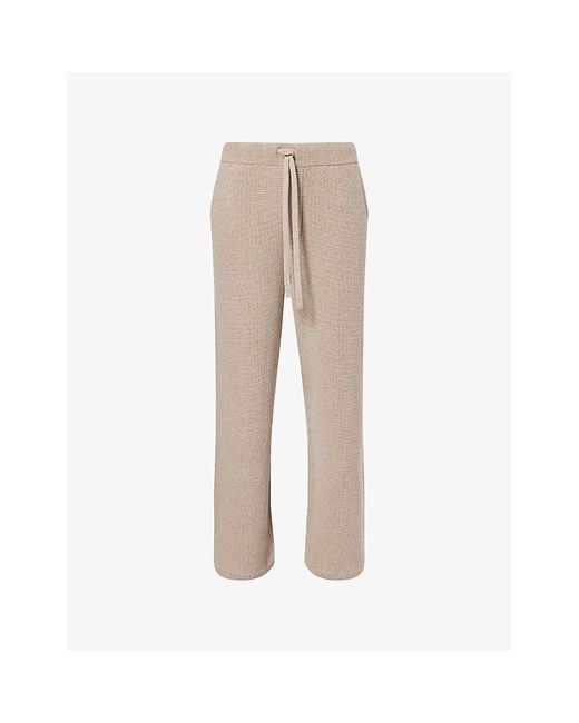 PAIGE Willits Waffle Cotton-Wool Blend Trousers in Natural for Men ...