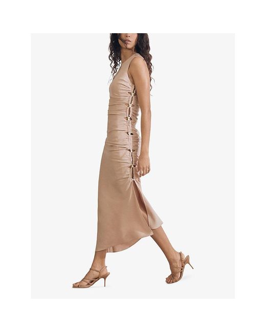 Reiss X Atelier Brooke Rope-Cord Stretch-Jersey Maxi Dress in Natural ...