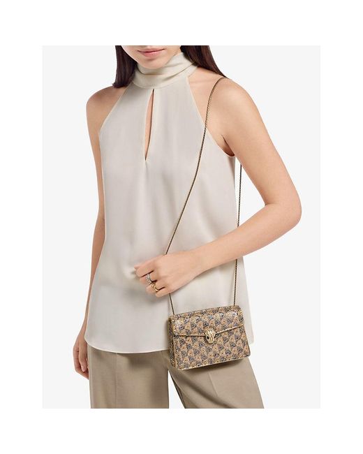 BVLGARI Serpenti Forever Crossbody Mini Bag in Natural | Lyst