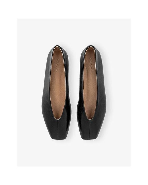 Tony Bianco Brash Leather Ballet Flats in Black | Lyst UK