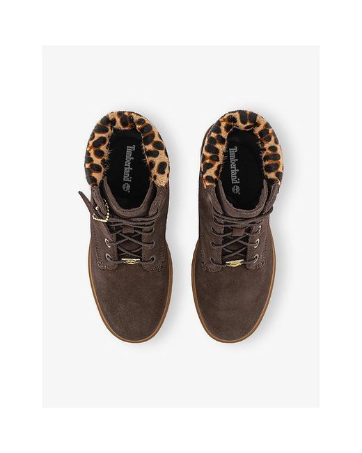 Timberland Lyonsdale Nubuck-Leather Ankle Boots in Brown | Lyst