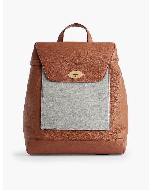 Eleventy X Mulberry Chiltern Leather Backpack in Brown for Men | Lyst UK