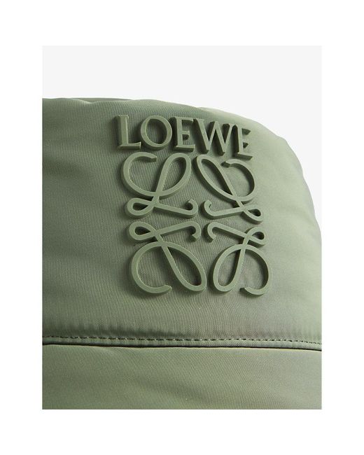 Loewe Padded Wide-brim Shell Bucket Hat M/ in Green for Men | Lyst