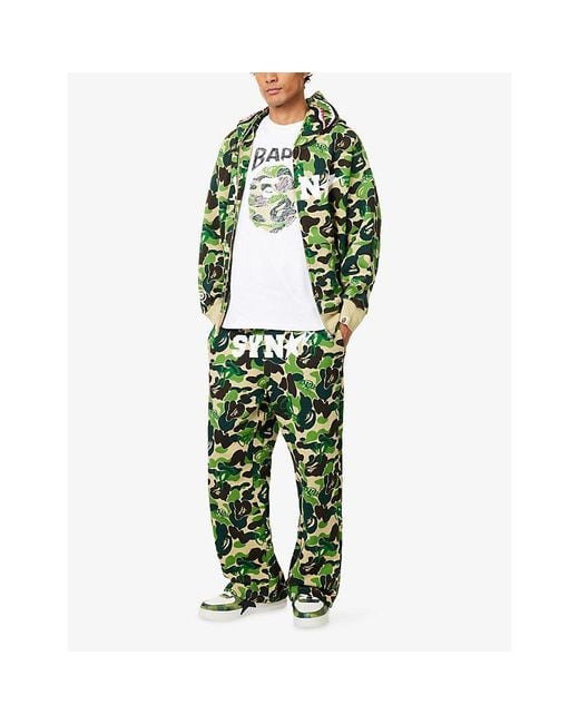 A Bathing Ape Bape X Spotify X Syna Camouflage-Print Cotton-Blend ...