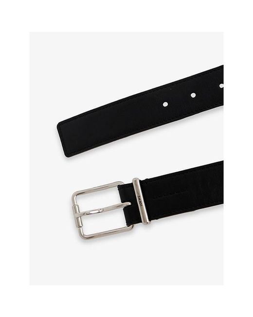 Loewe Engraved-Logo Leather Belt in Black for Men | Lyst UK