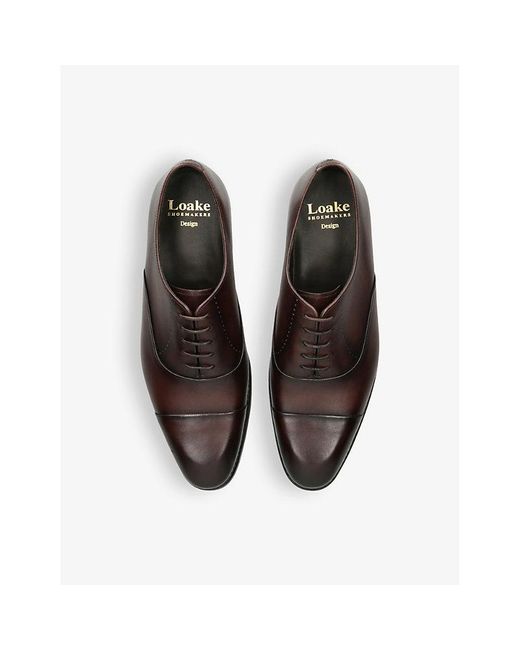 Loake Phoenix Leather Oxford Shoes in Brown for Men | Lyst