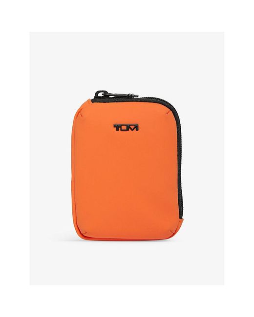 Tumi Modular Logo-embellished Woven Accessory Pouch in Orange for Men ...