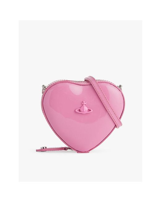 Vivienne Westwood Heart Mini Leather Cross-body Bag in Pink | Lyst Australia