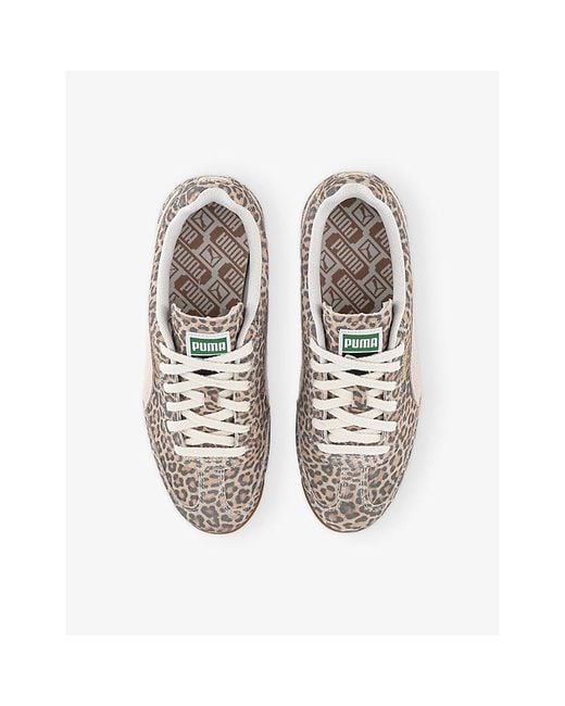 PUMA Arizona Suede Low-Top Trainers in White | Lyst