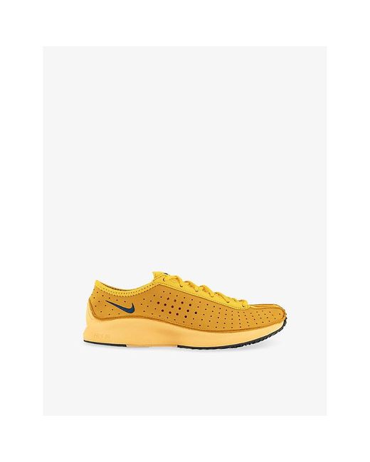 Nike Air Superfly Leather And Suede Trainers in Yellow | Lyst UK