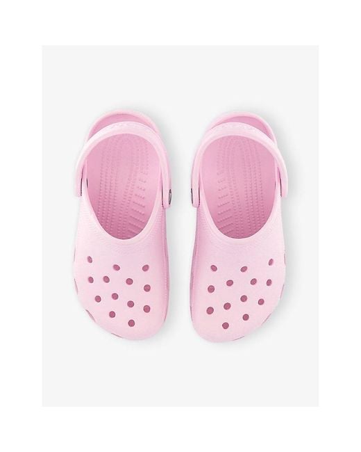 Crocs™ Classic Rubber Clogs in Pink | Lyst