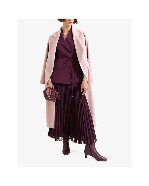 Phase Eight Becky Tuxedo Woven Midi Dress in Purple | Lyst UK