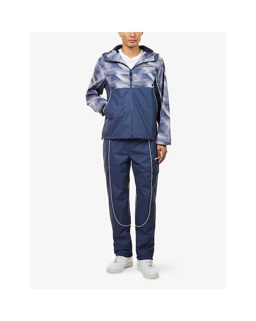 Trapstar Hyperdrive Hooded Woven Jacket in Blue for Men | Lyst UK