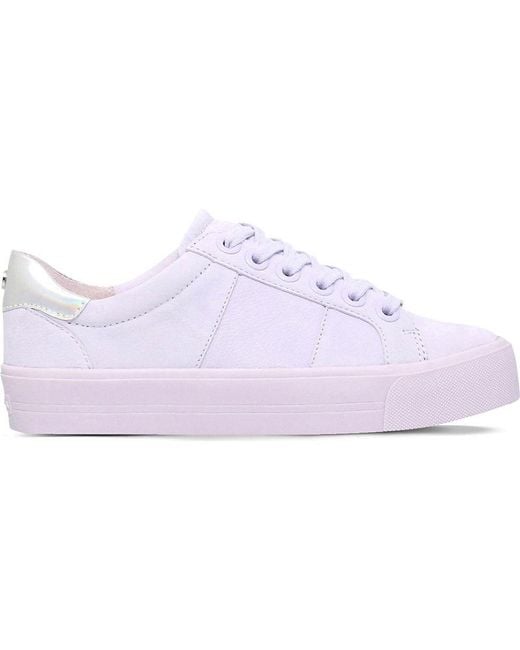 Carvela Kurt Geiger Lotus Nubuck Trainers in Purple | Lyst UK