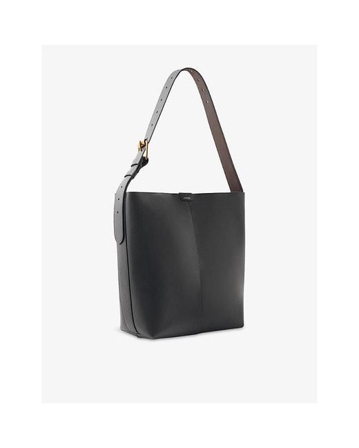 Soeur Saudade Leather Bucket Bag in Black | Lyst UK