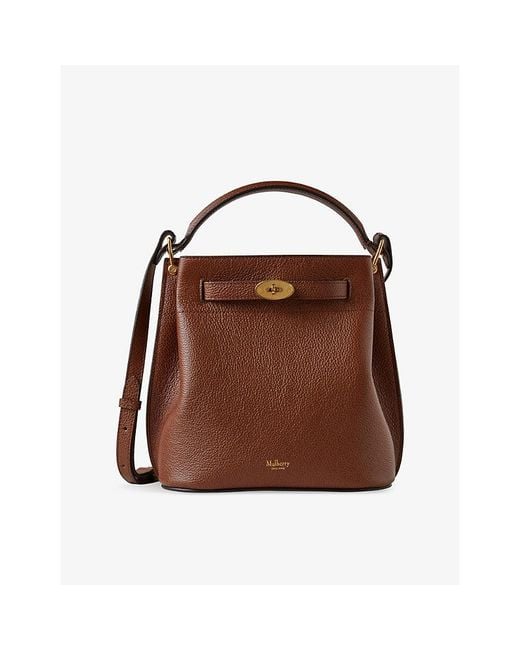Mulberry Islington Small Leather Bucket Bag in Brown | Lyst