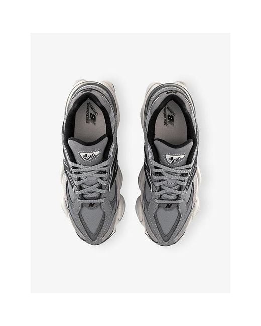 New Balance 9060 Suede And Mesh Trainers in Grey for Men | Lyst UK