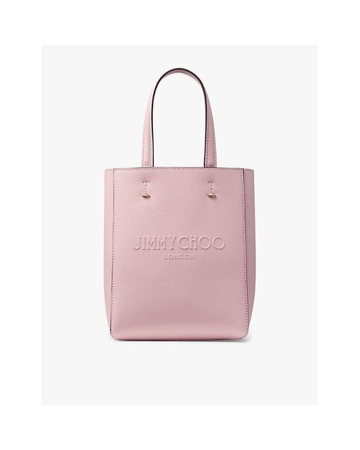 Jimmy Choo Lenny Medium Leather Tote Bag in Pink | Lyst