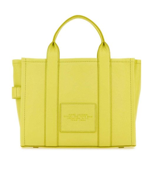 Marc Jacobs The Medium Leather Tote Bag in Yellow | Lyst
