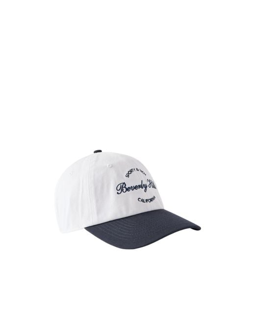 Sporty & Rich Color Block Embroidered Baseball Cap in White | Lyst UK